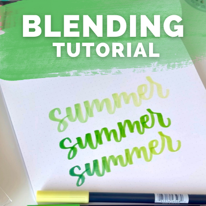Blending with Brush Pens! – Hand Lettered Design