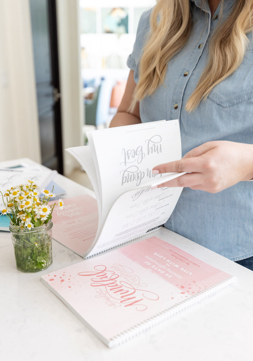 Daily Mindful Lettering Kit: Live With Love – Hand Lettered Design