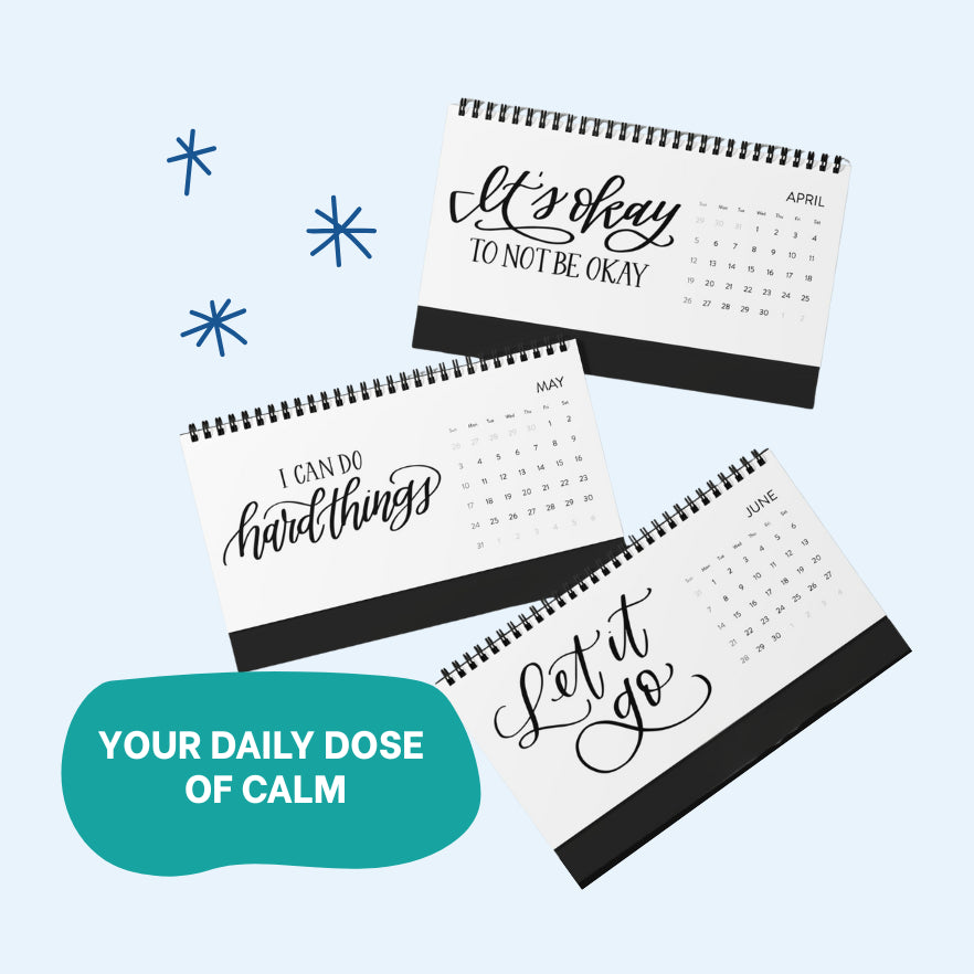 Creating Calm 2026 Calendar – Hand Lettered Design