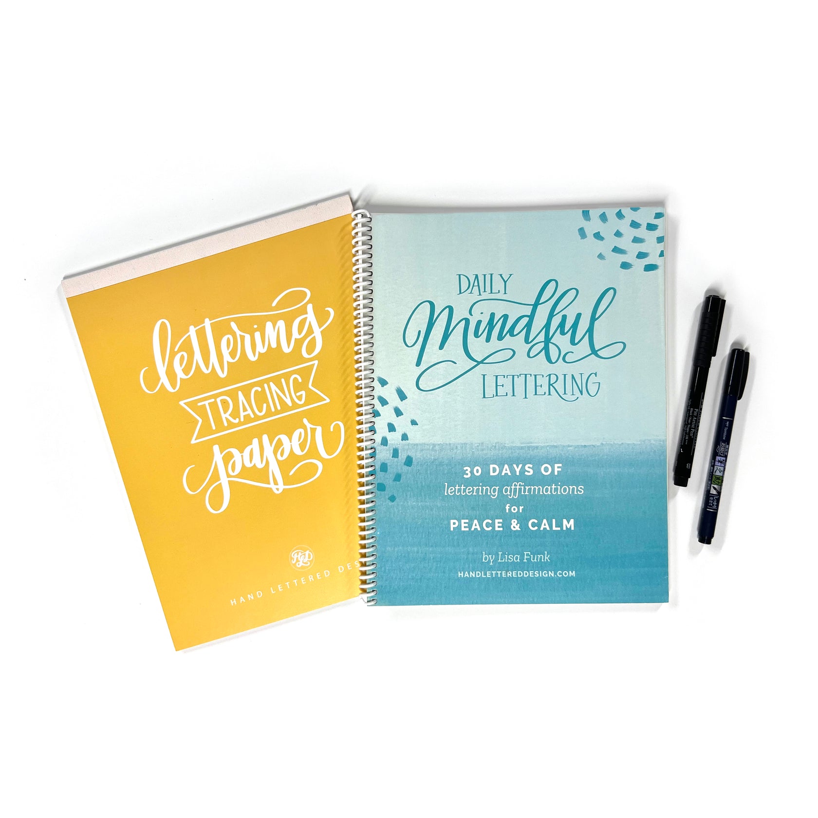 Daily Mindful Lettering Book: Peace & Calm – Hand Lettered Design