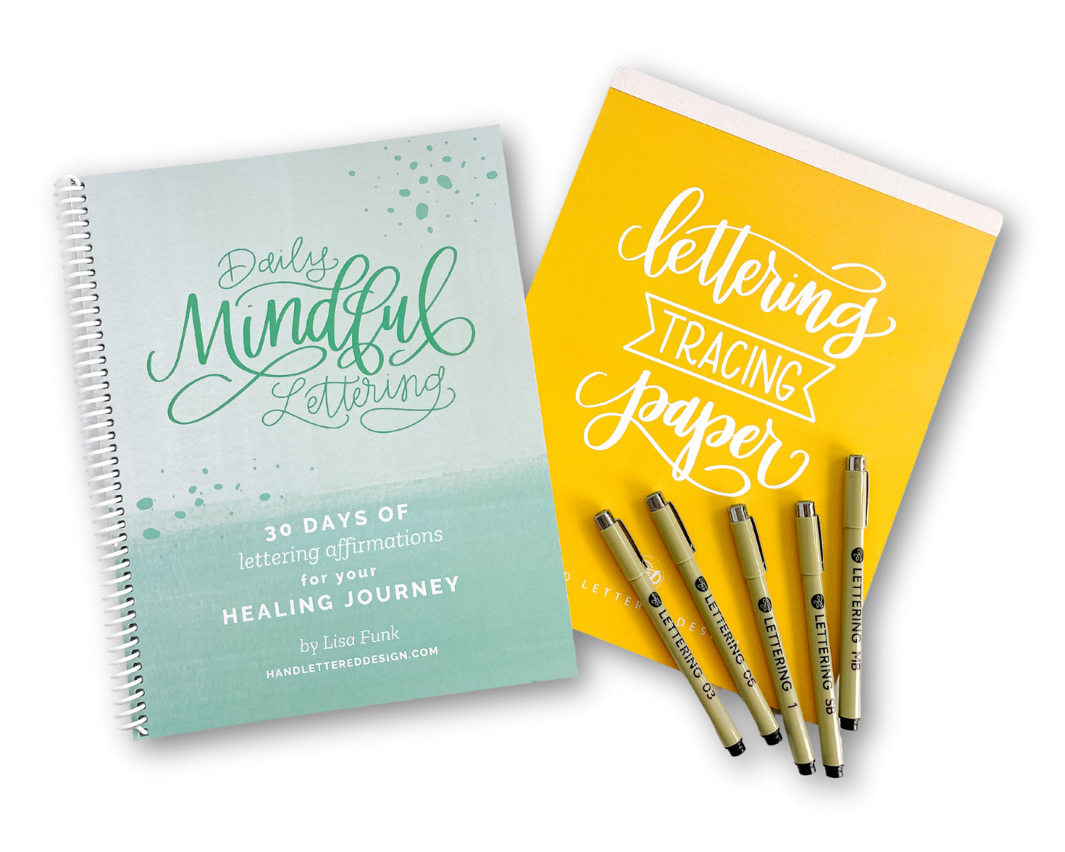 Daily Mindful Lettering Kit: Healing Journey – Hand Lettered Design