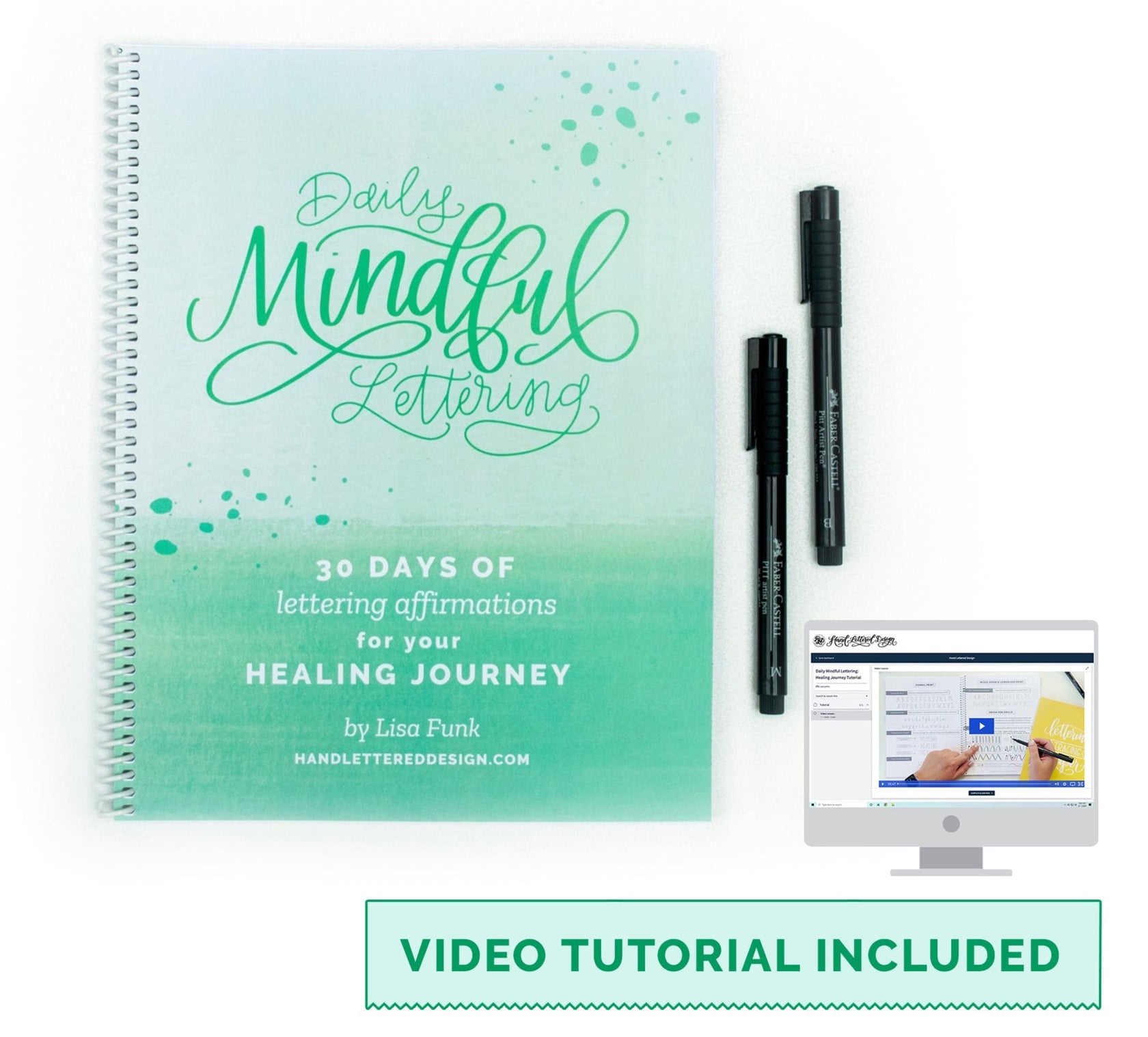 Daily Mindful Lettering: Healing Journey – Hand Lettered Design