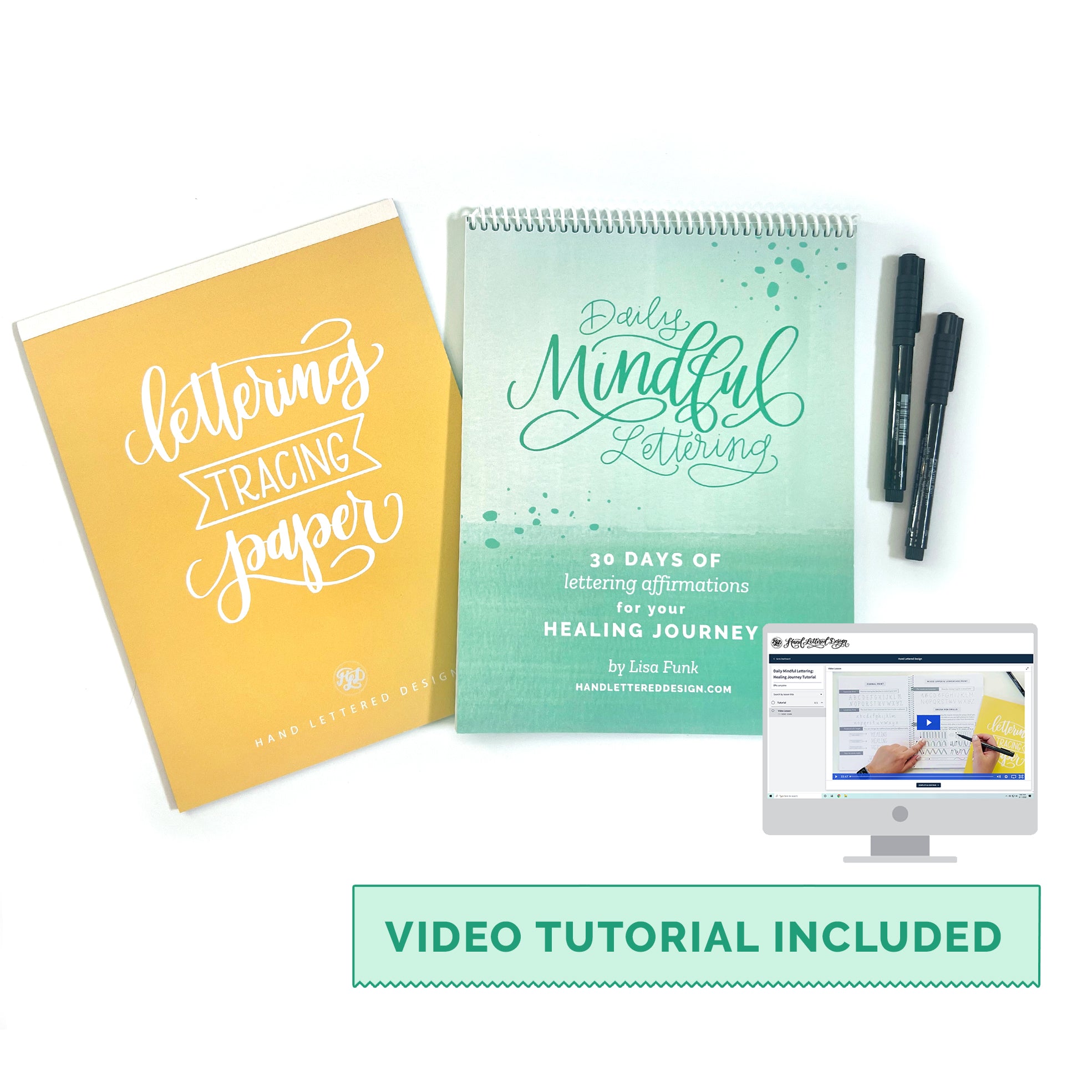 Daily Mindful Lettering: Healing Journey – Hand Lettered Design