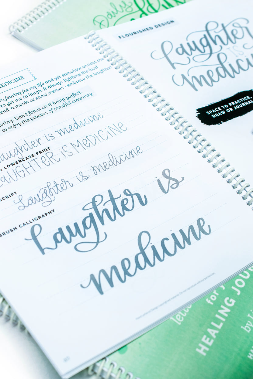 Daily Mindful Lettering Kit: Healing Journey – Hand Lettered Design