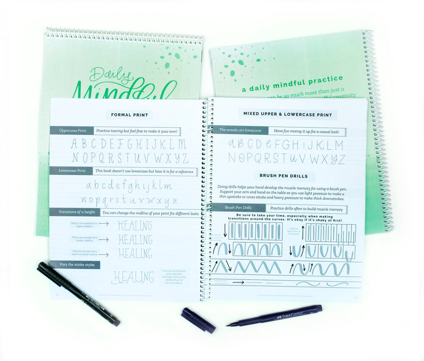 Daily Mindful Lettering Kit: Healing Journey – Hand Lettered Design