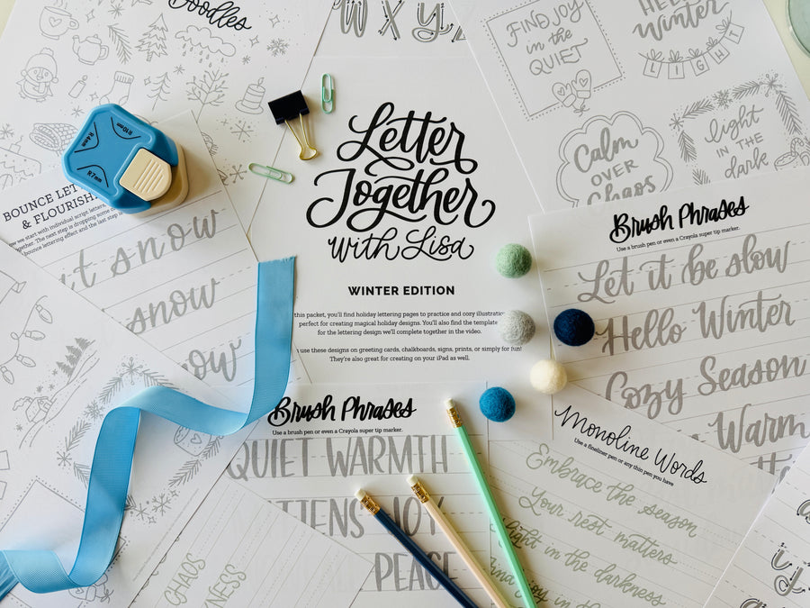 Letter Together: Winter Themes – Hand Lettered Design