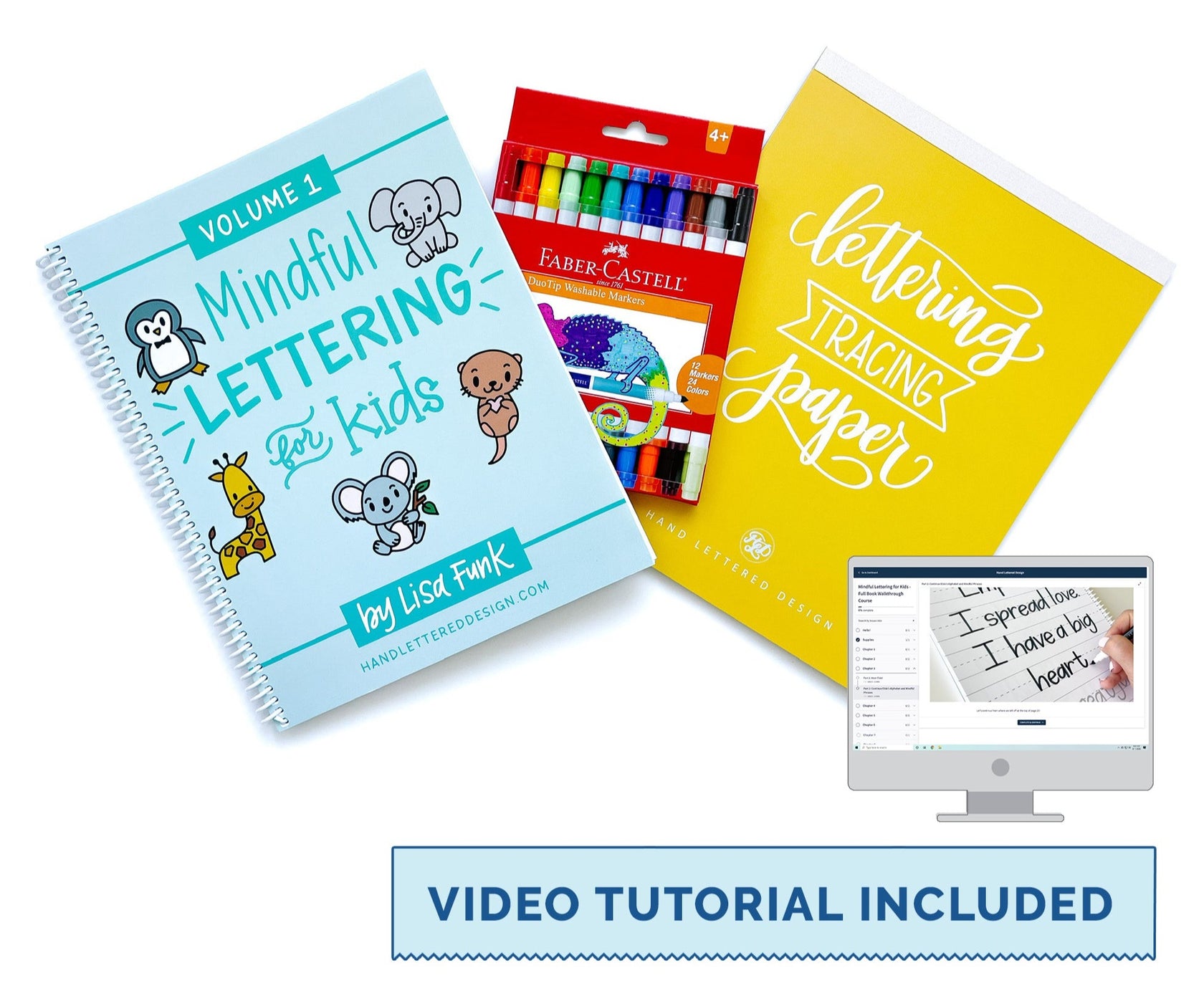 Mindful Lettering For Kids Bundle – Hand Lettered Design
