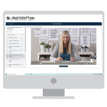 Daily Mindful Lettering Kit: Live With Love – Hand Lettered Design