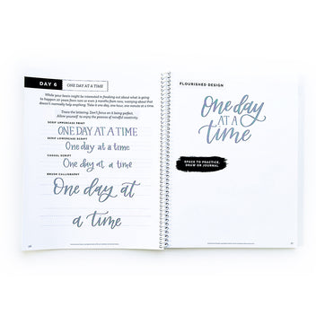 Daily Mindful Lettering Kit: Peace & Calm – Hand Lettered Design