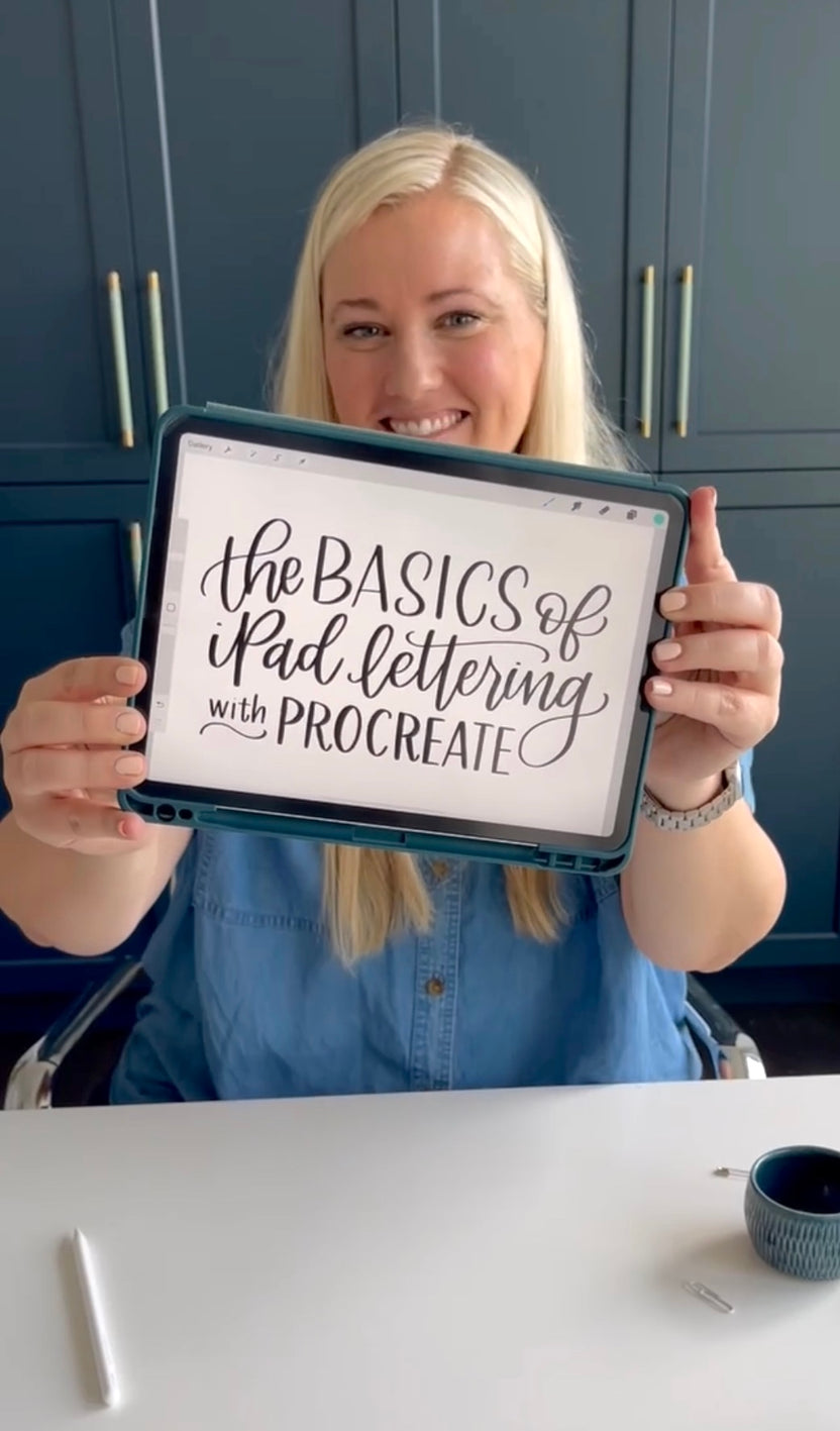 The Basics of iPad Lettering with Procreate – Hand Lettered Design