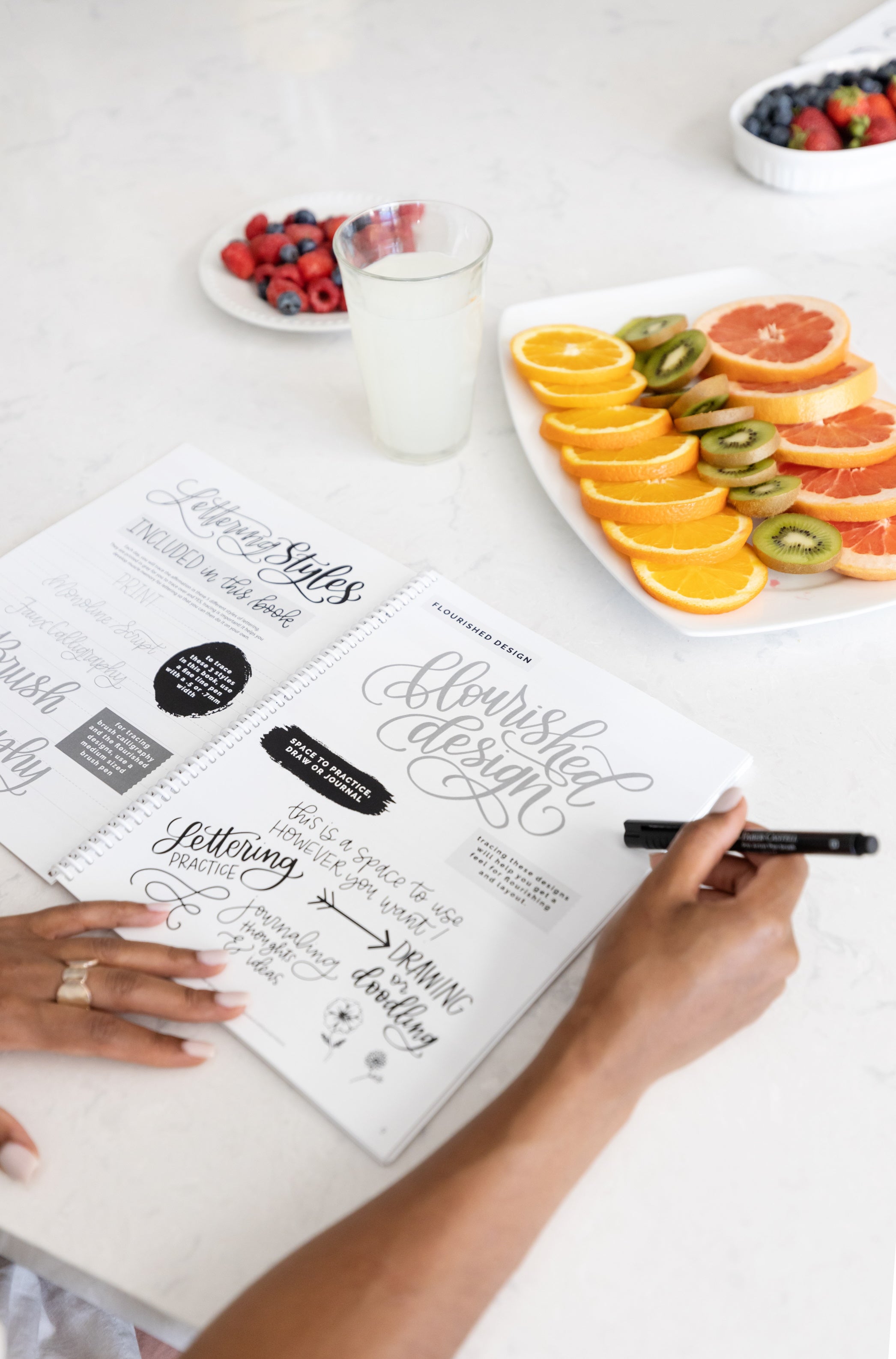 Daily Mindful Lettering Kit: Live With Love – Hand Lettered Design