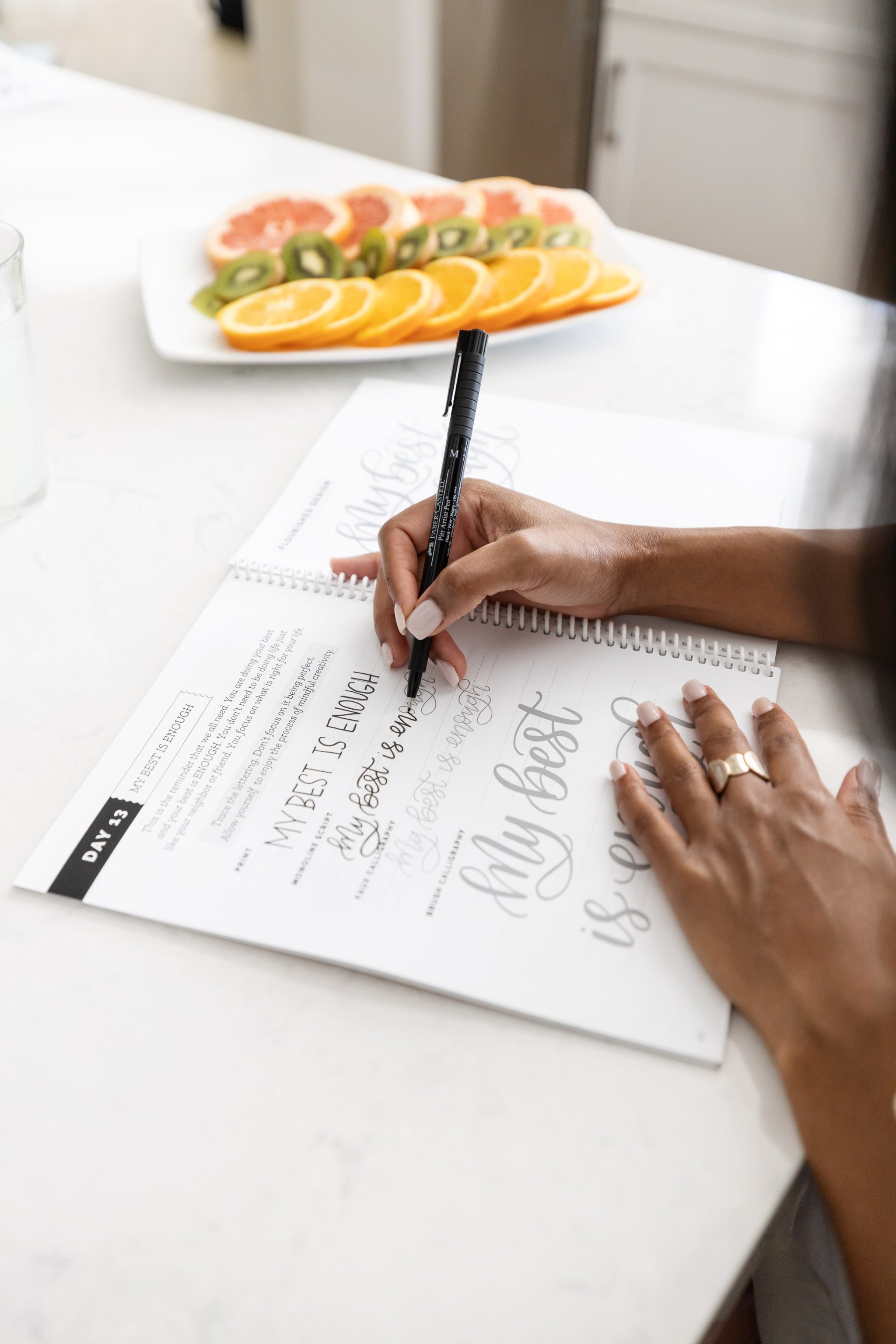 Daily Mindful Lettering Kit: Live With Love – Hand Lettered Design