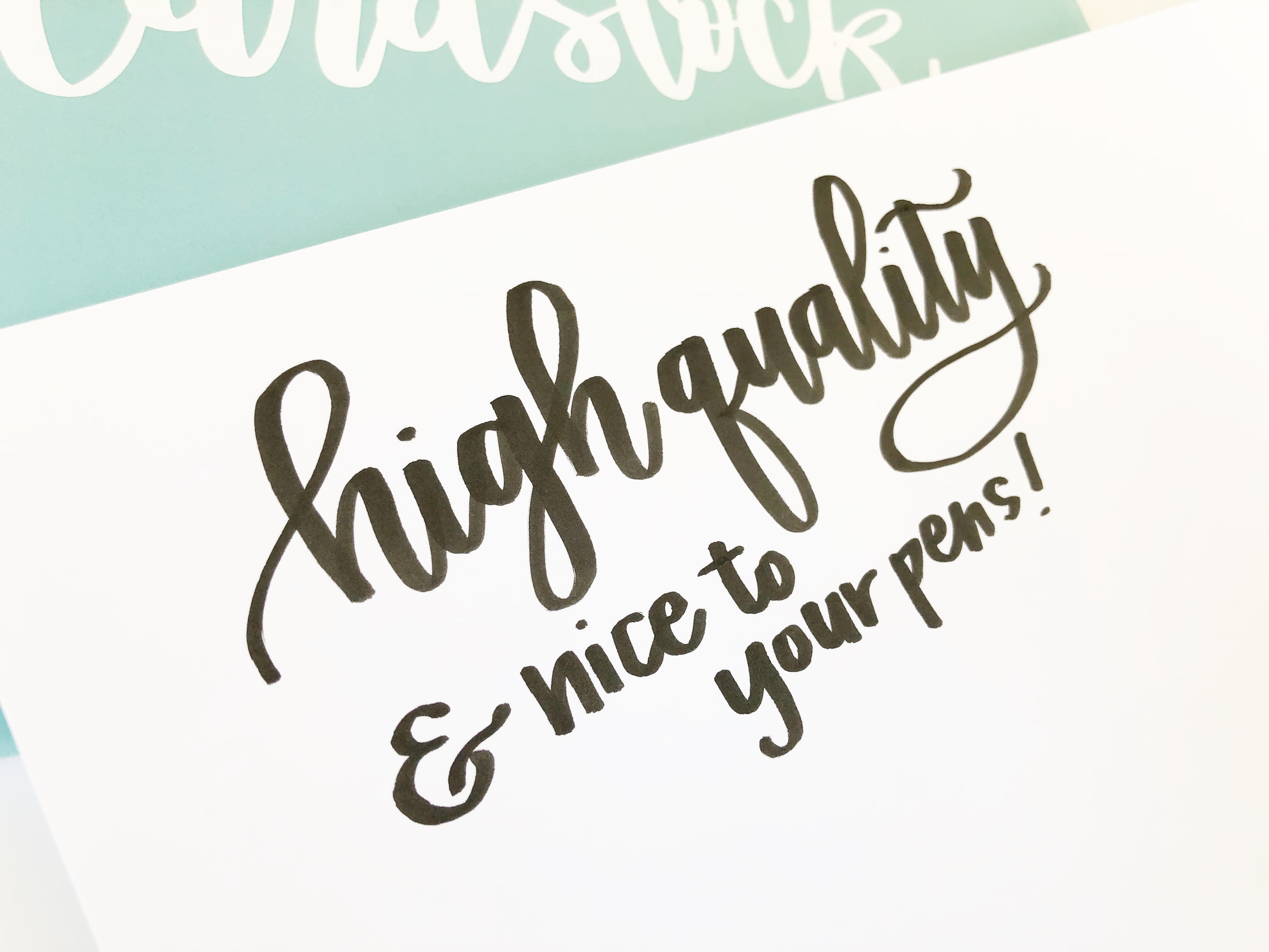 Lettering Final Design Cardstock – Hand Lettered Design