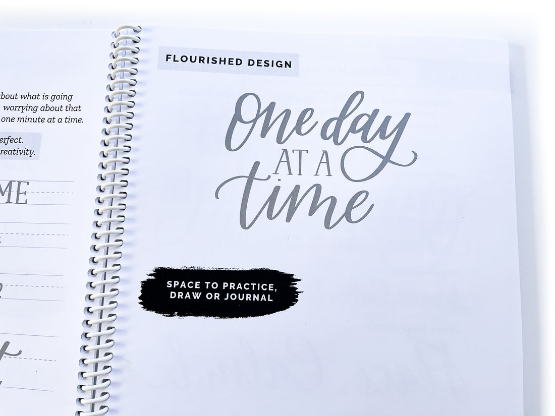 Daily Mindful Lettering Kit: Peace & Calm – Hand Lettered Design