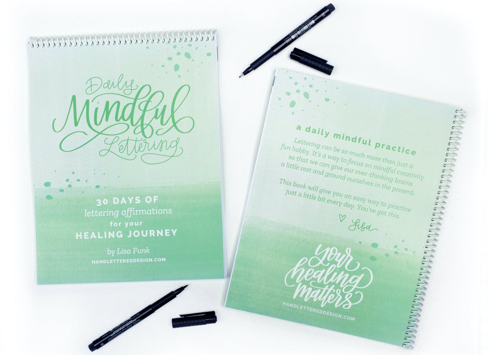 Daily Mindful Lettering: Healing Journey – Hand Lettered Design